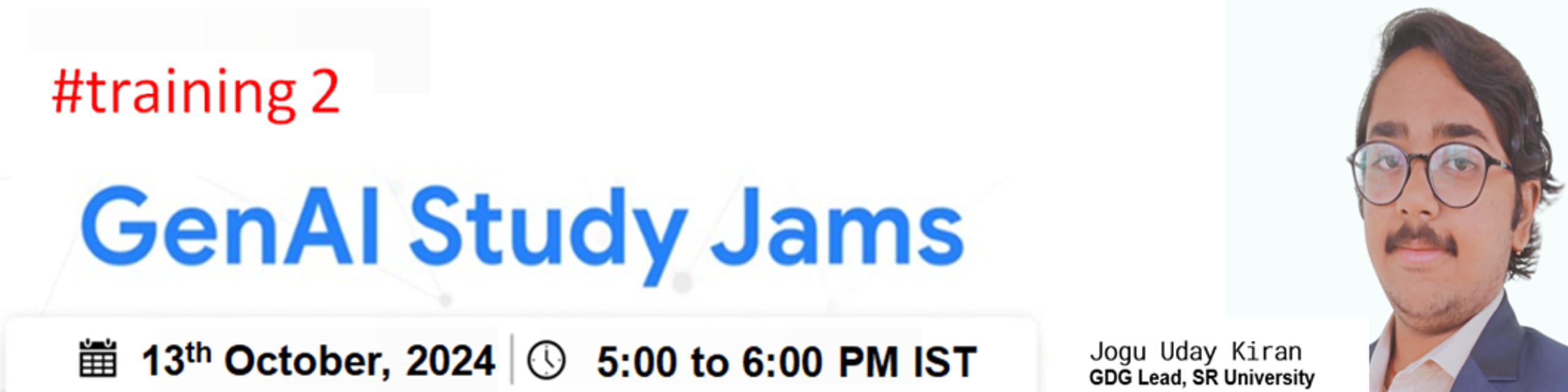 See #Training 2 on GenAI Study Jams Campaign at Google Developer Groups GDG on Campus SR ...